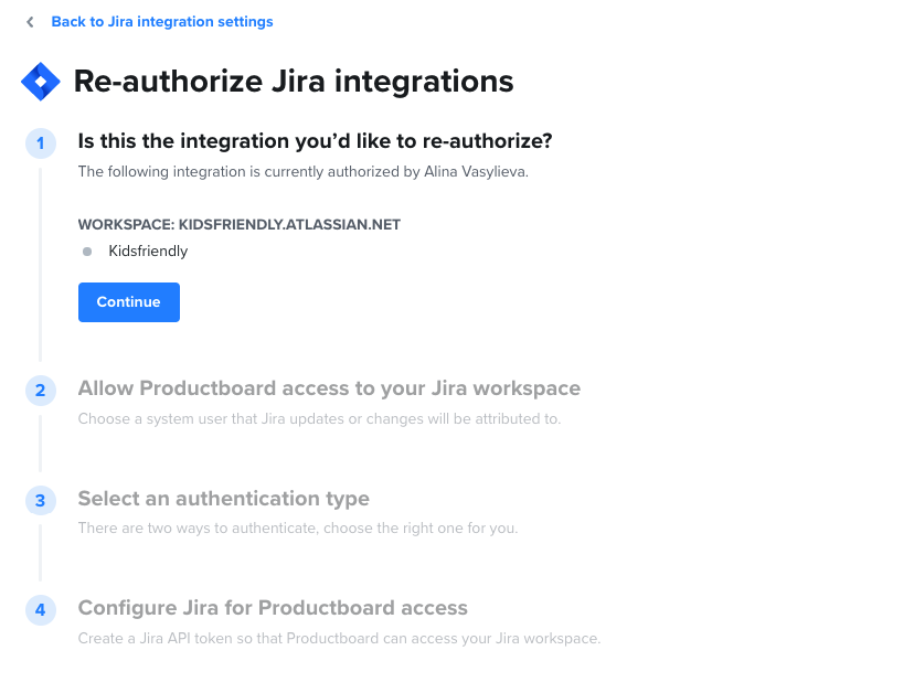 Managing Jira Integrations Productboard Support