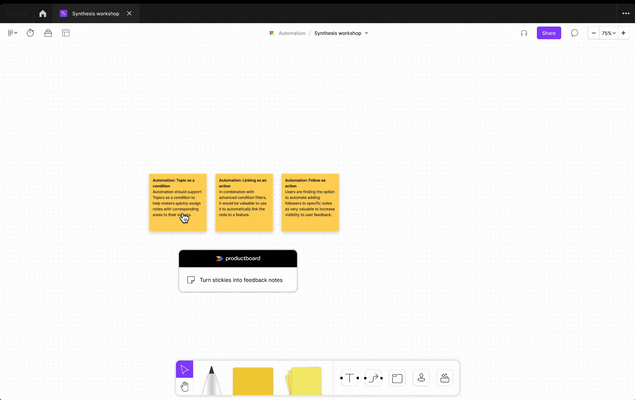 Productboard and FigJam integration – Productboard Support