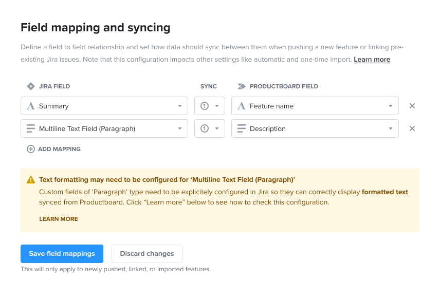 Mapping Fields Between Jira And Productboard Productboard Support