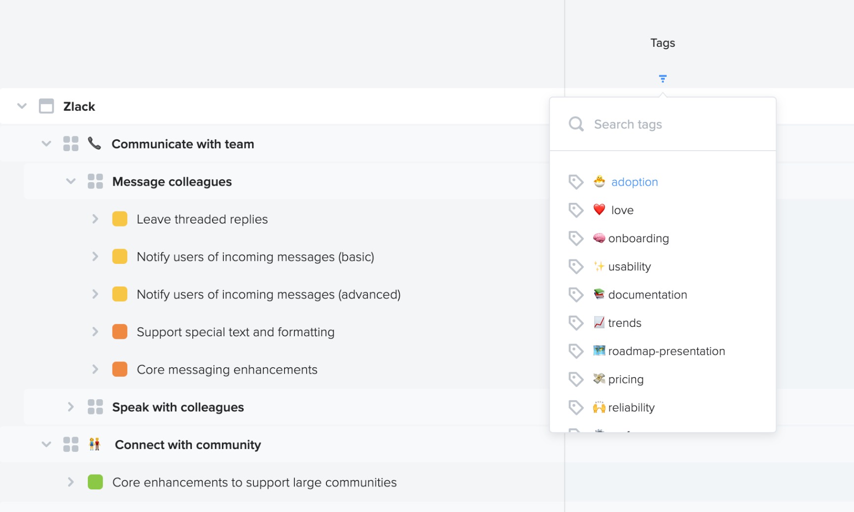 How do tags work in Productboard? – Productboard Support