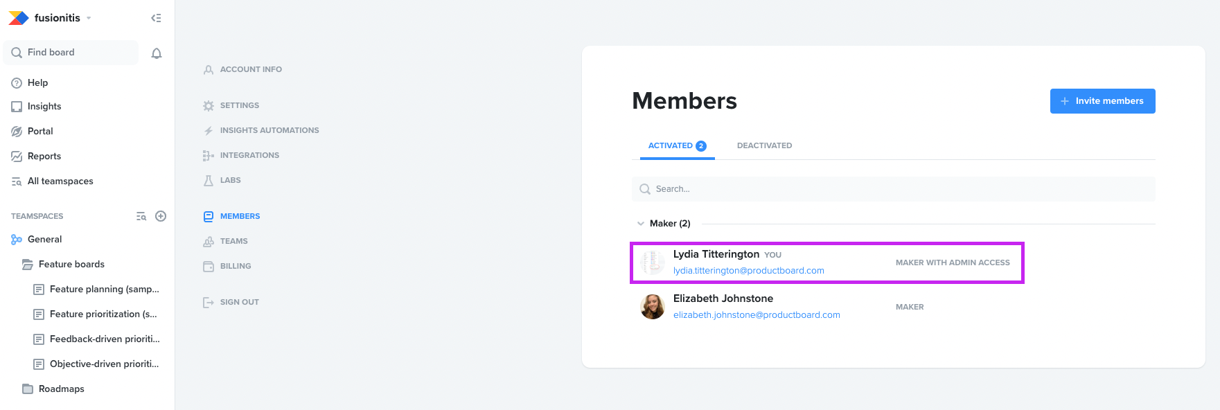Getting started as a maker and maker admin in Productboard ...