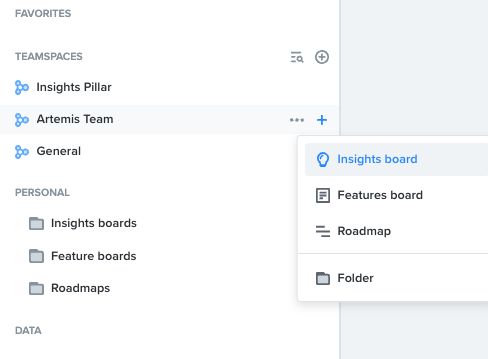Use insights boards to group related notes – Productboard Support