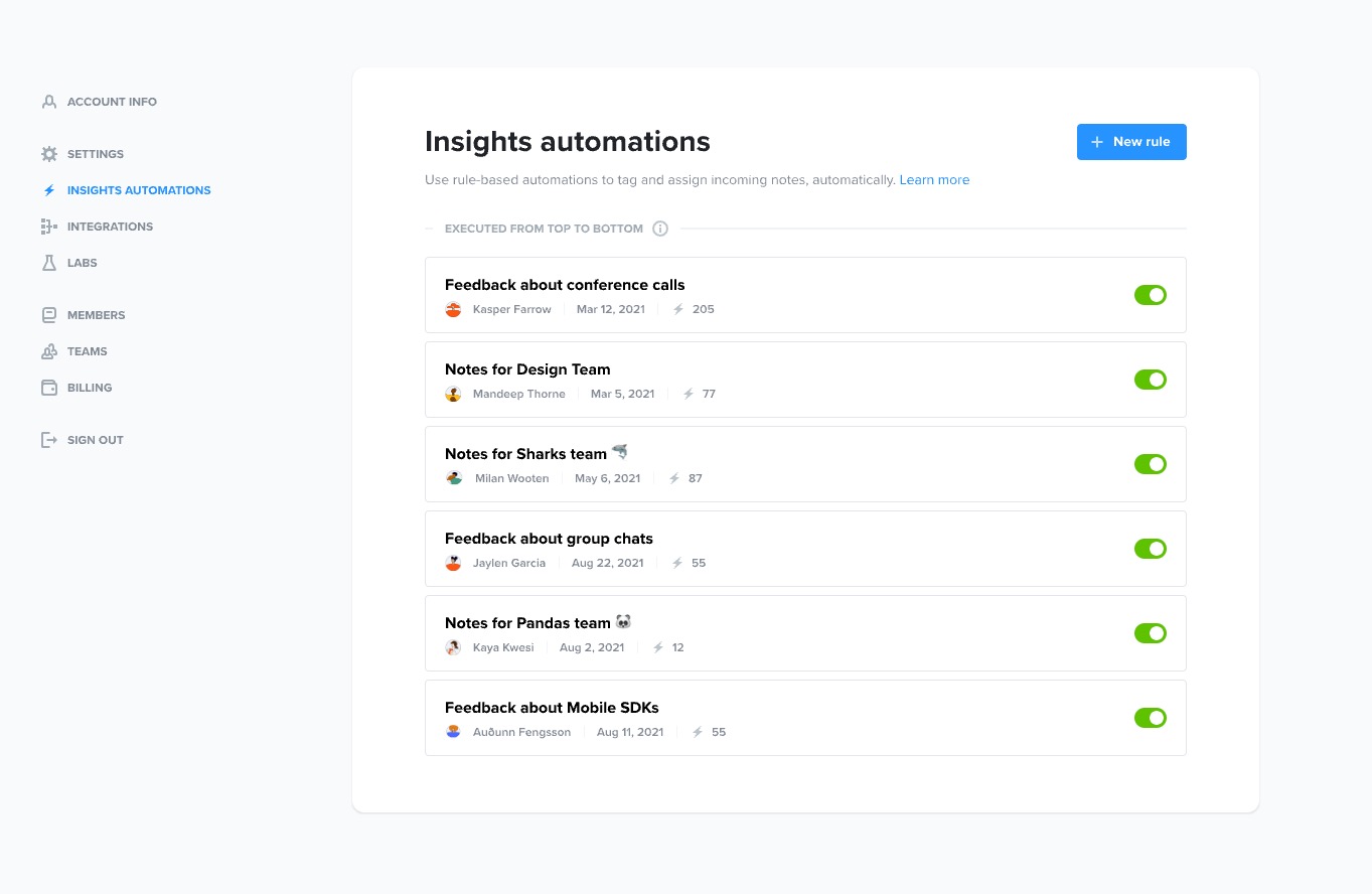 Use insights automation to create triage rules – Productboard Support Use insights automation to create triage rules – Productboard Support