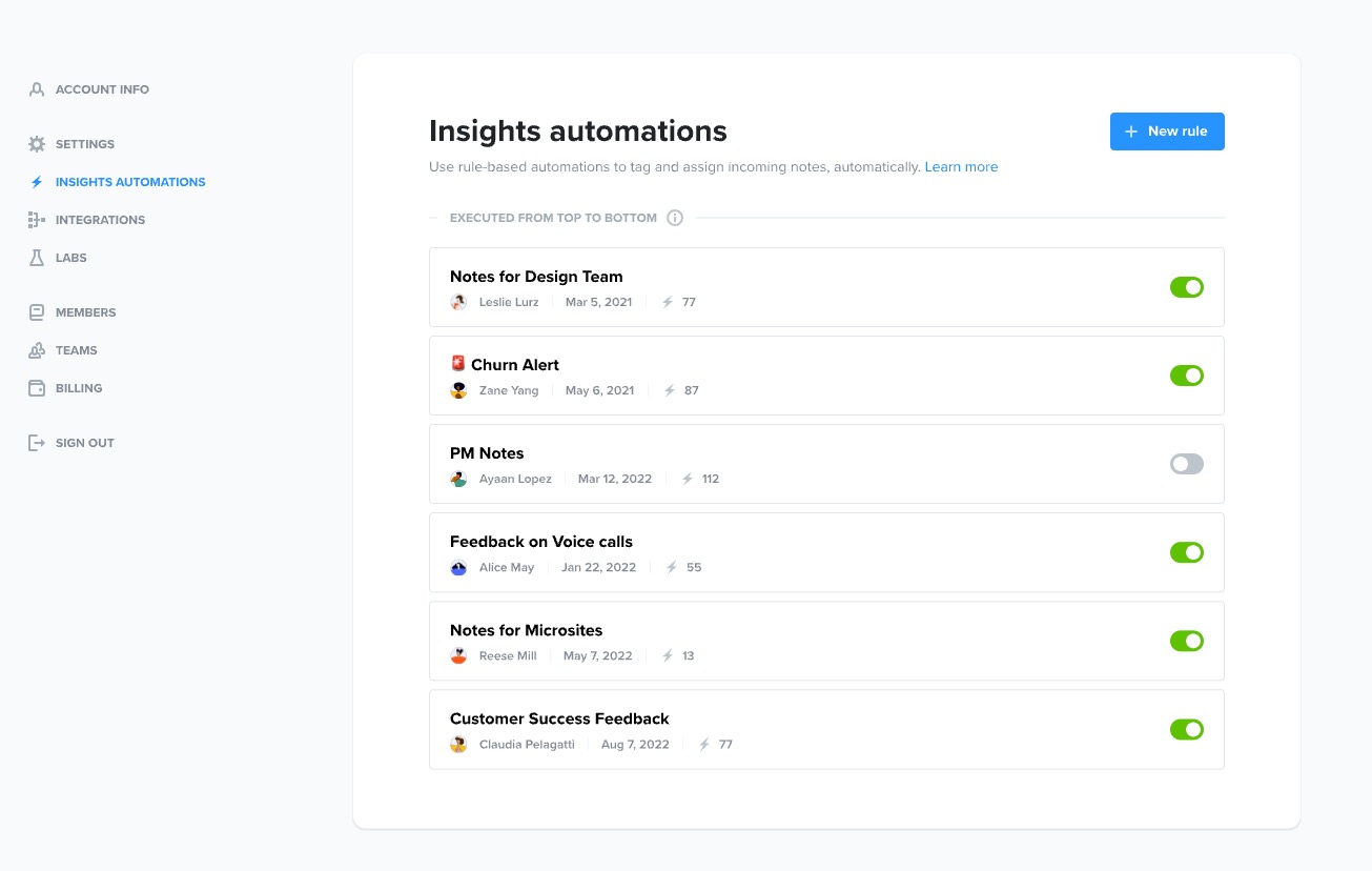 Use insights automations to create triage rules – Productboard Support Use insights automations to create triage rules – Productboard Support