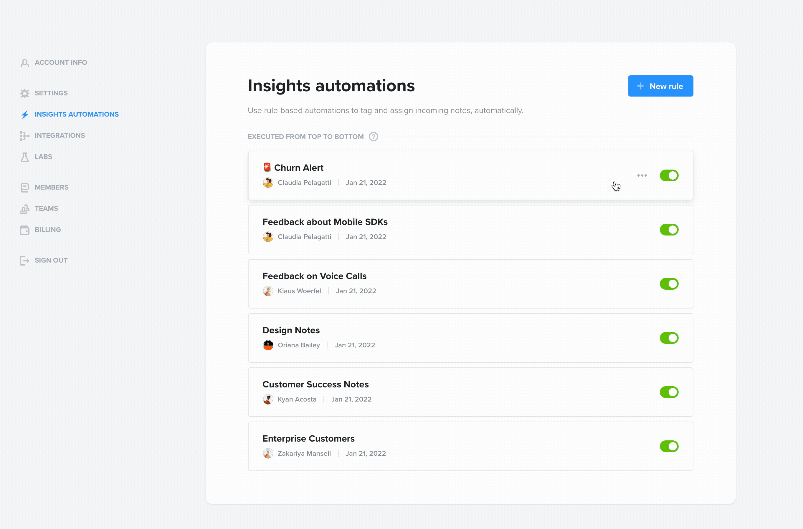 Use insights automations to create triage rules – Productboard Support Use insights automations to create triage rules – Productboard Support