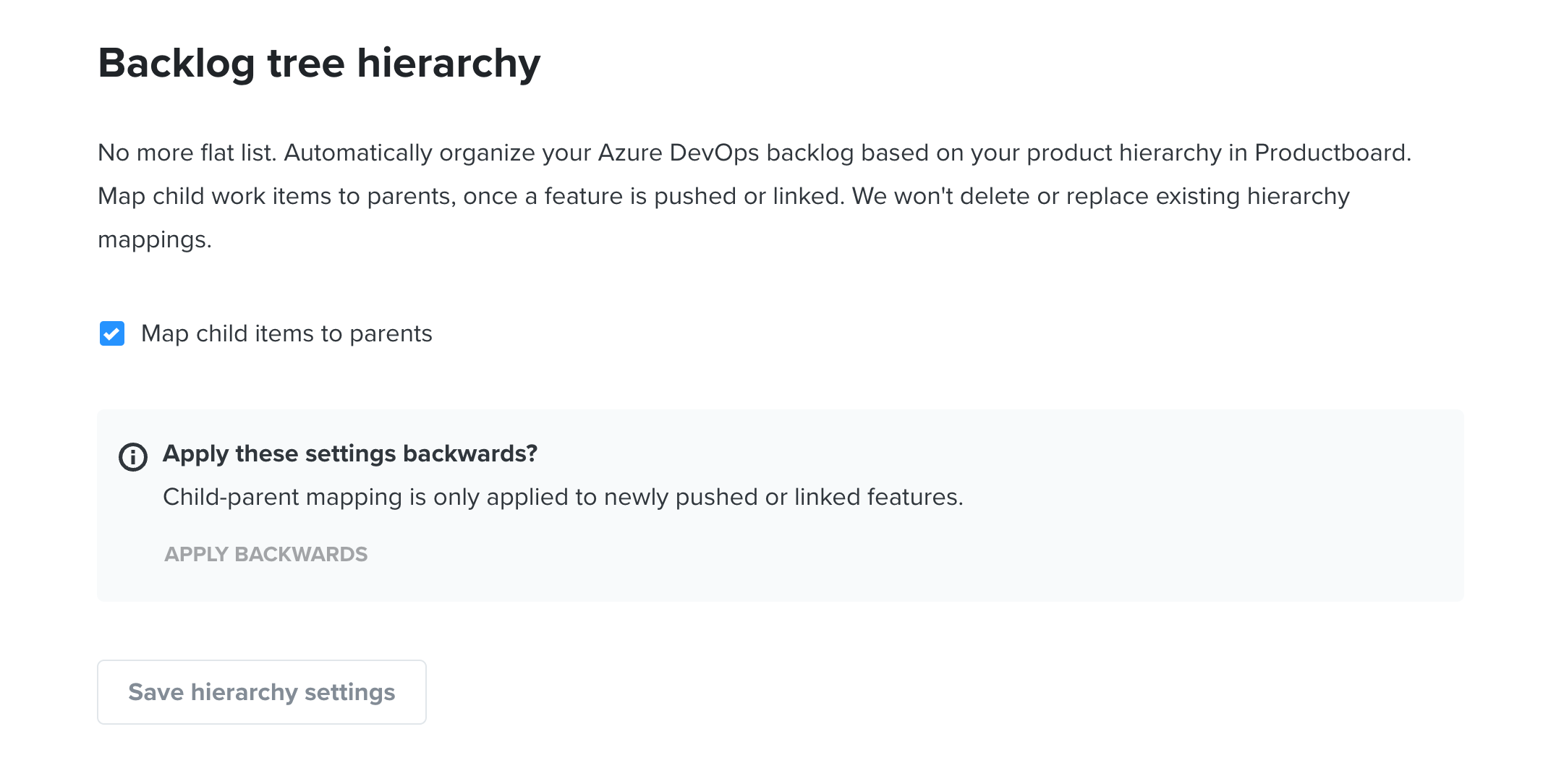 Configuring Your Azure Devops Integration Settings Productboard Support