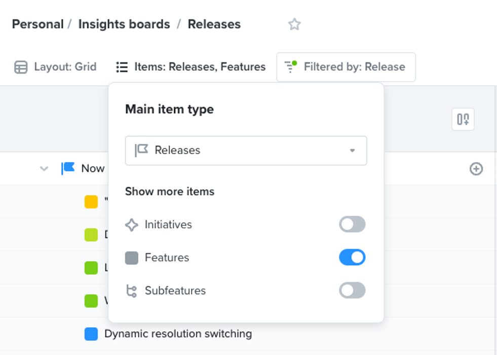 Plan releases to decide what to deliver when – Productboard Support