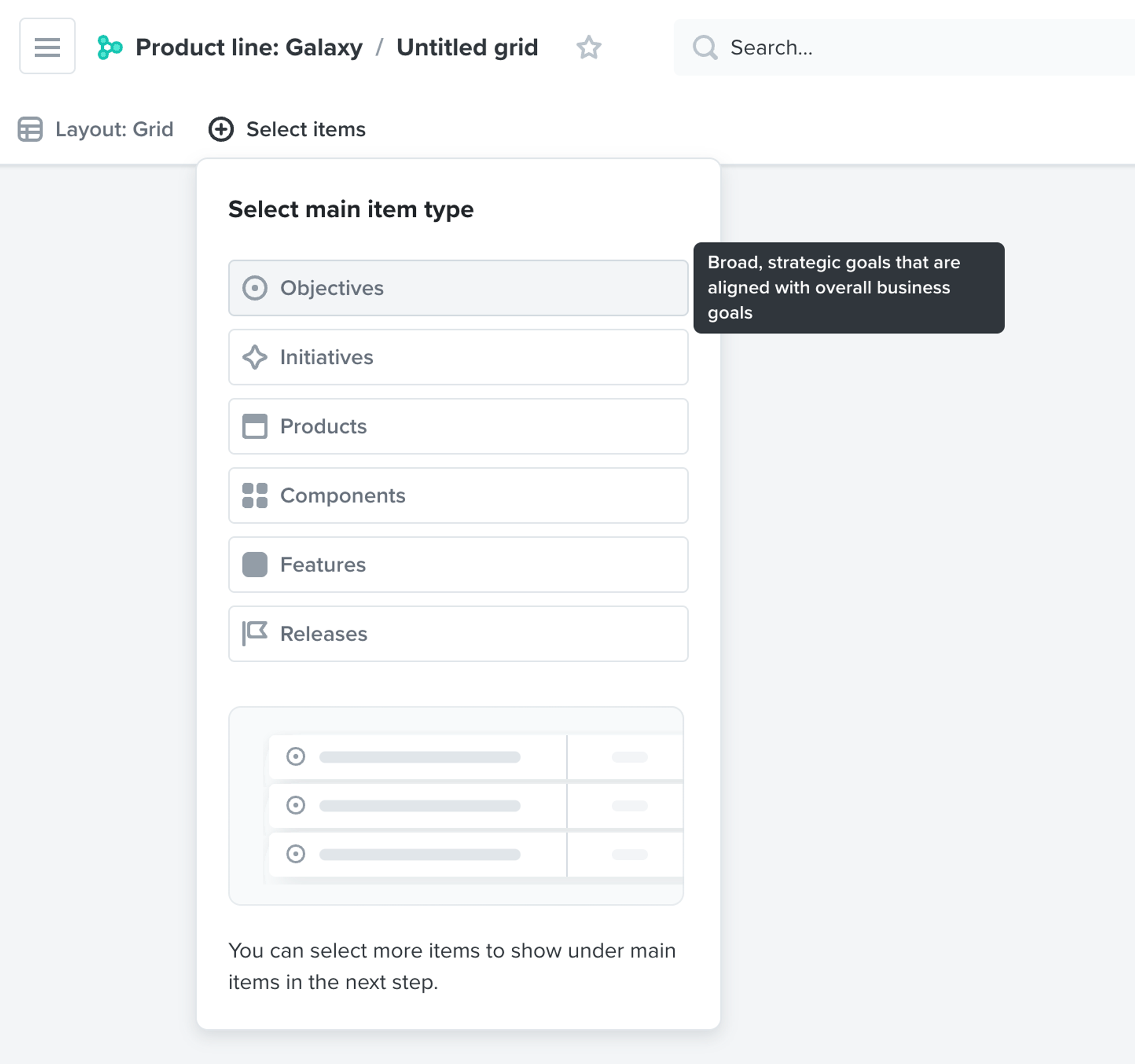 Grid boards: Planning and prioritization management – Productboard Support