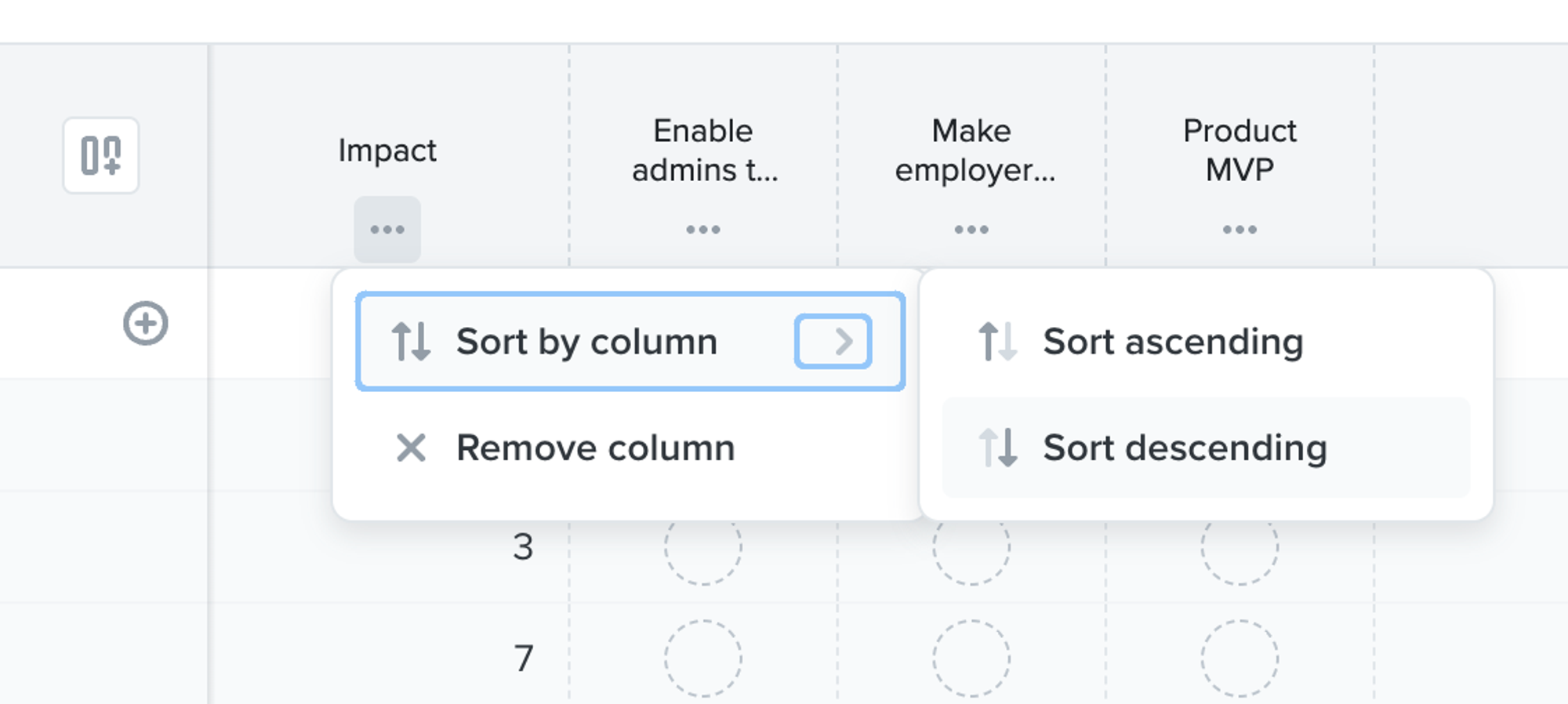 Grid boards: Planning and prioritization management – Productboard Support