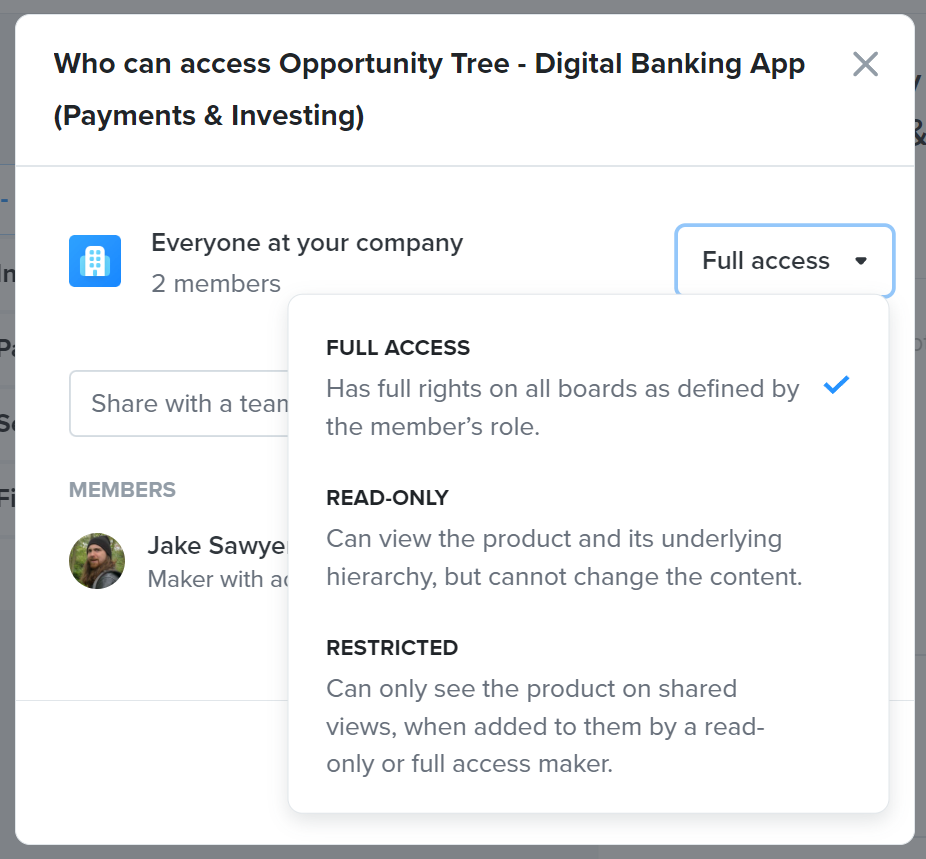 Access control guide – Productboard Support