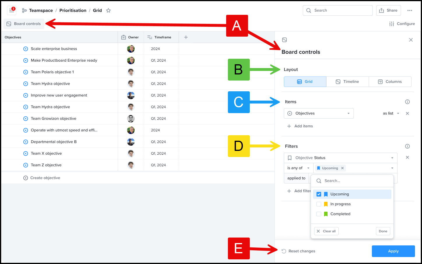 Quick start guide: Grid prioritization – Productboard Support