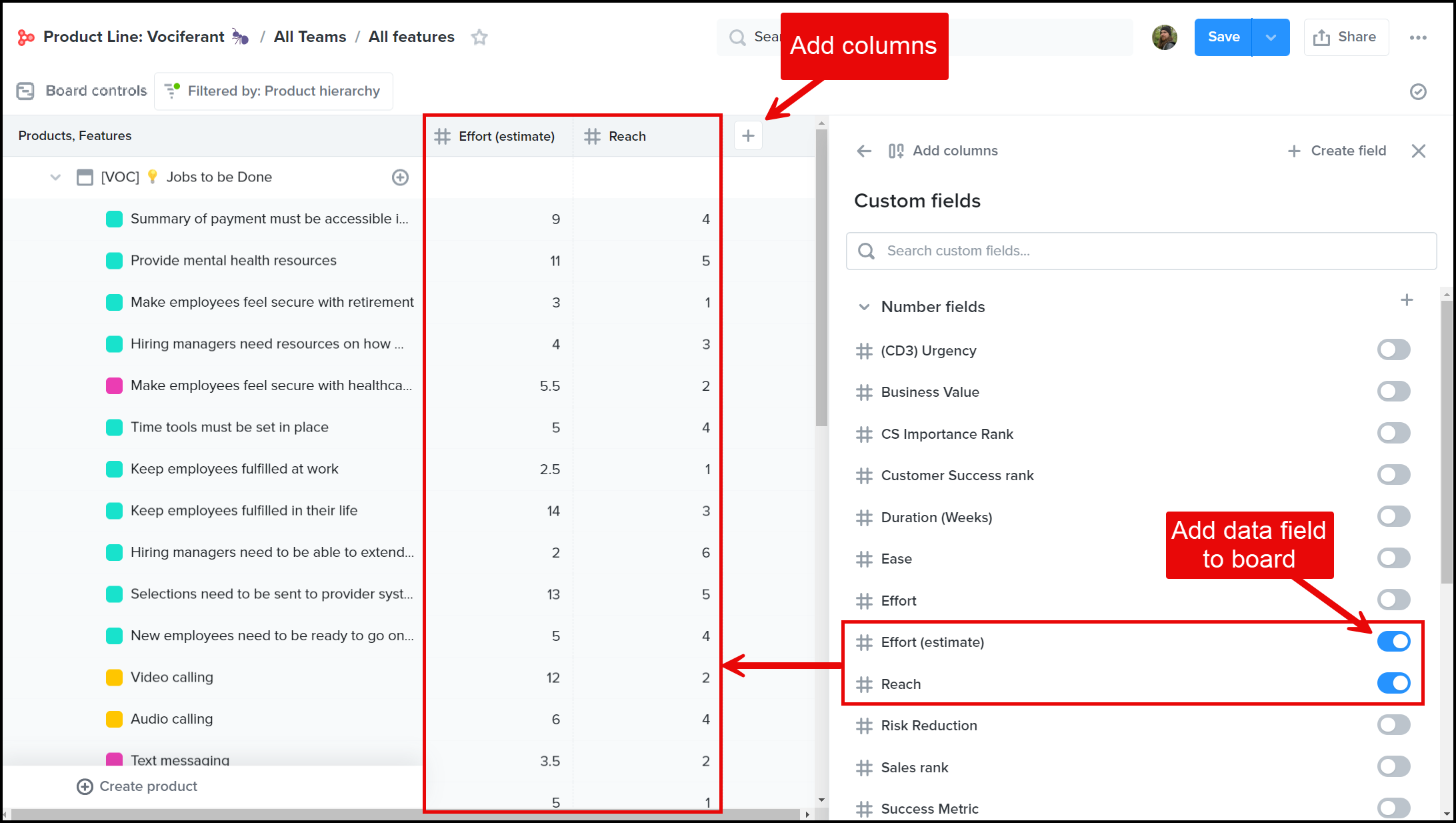 Quick start guide: Grid prioritization – Productboard Support