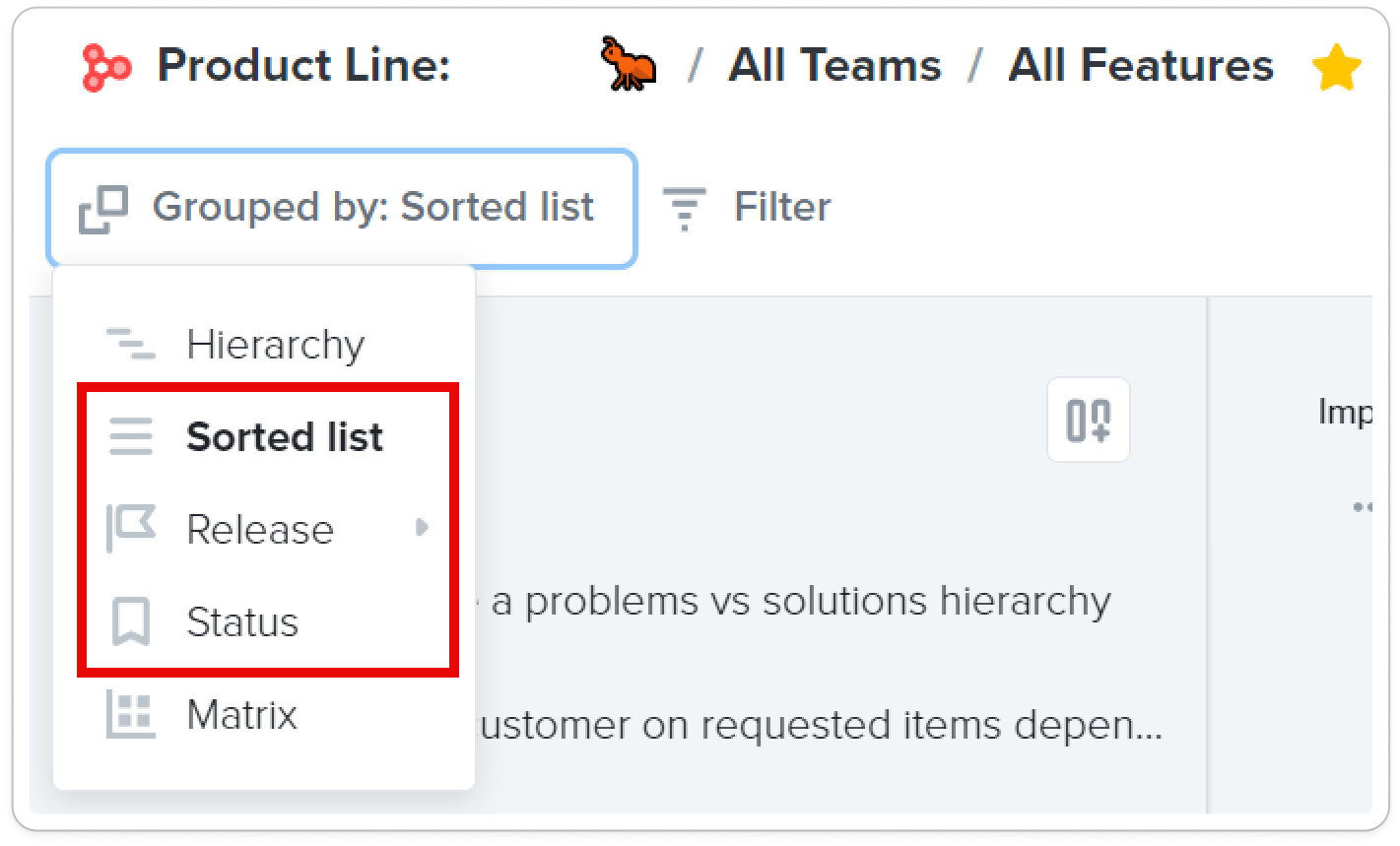 Exporting your features into a CSV – Productboard Support
